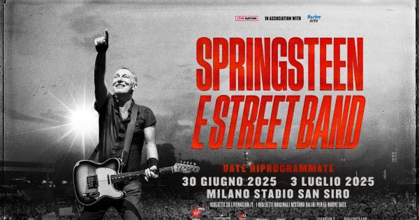 Bruce Springsteen: le nuove date dei concerti a Milano - San Siro saranno il 30 giugno 2025 e 3 ...
