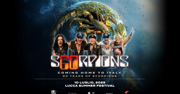 Scorpions: UFFICIALE in concerto a Lucca Summer Festival il 10 luglio 2025