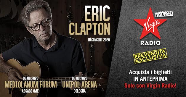Eric Clapton in concerto a Milano (6 giugno) e Bologna (8 giugno): biglietti in prevendita ...